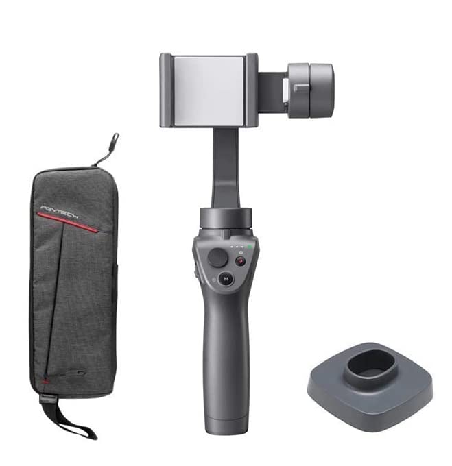 DJI Osmo Mobile 2 3-Axis Handheld Gimbal Lightweight Stabilizer for iPhone & Android Smartphones with Carry Case and Base