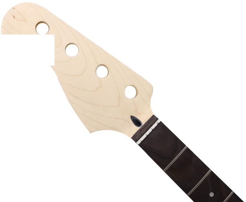 Electric Guitar Bass Neck 22 fret 34 Inch Maple Rosewood Fretboard Bolt On Heel 4 string