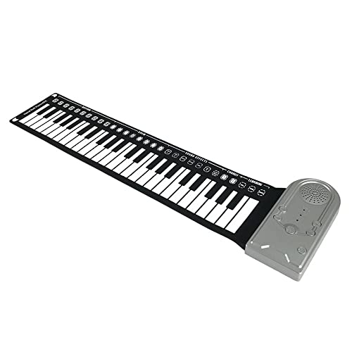 Electric Piano Portable Electronic Piano 49 Keys Soft Keyboard Piano for Beginners Silicone Foldable Piano Home Digital Piano (RDW0005)
