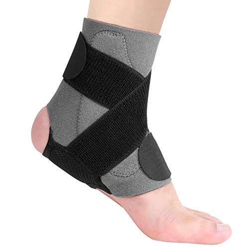 FBA Grey Ankle Brace with PE Pressure Plate for Foot Mesh Protection, One Size Ankle Support, Stabilizer, Injury Prevention Recovery(Ankle Protection * 1)