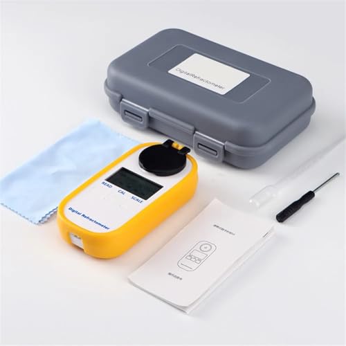 KYKYK Refractometer, 2-in-1 Auto Refractometer for Coffee Hydrometer Brix TDS Concentration Meter Tester Detector Digital Measure Coffee Sugar Meter for Fruit, Homebrewing, Juice, Vegetables