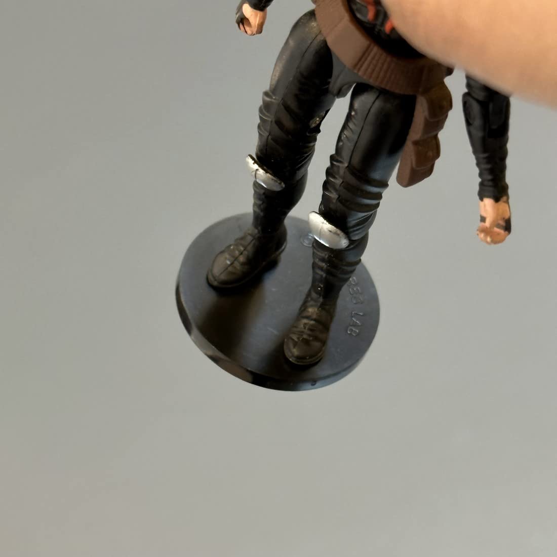 FIGURESLAB 60 Pieces 32mm wide Round Black Model Display Stands Fit for 3.75” Vintage Gi Joe Action Figures toy