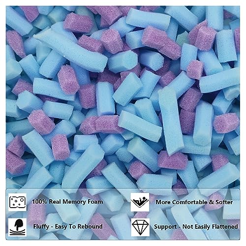 SARVODAYA 5 LBS Shredded Memory Foam Fill, Comfortable and Soft Bean Bag Stuffing Without Gel, Fluffy Bean Bag Filler for Beanbag, Dog Bed, Various Pillows, Couch Cushion, Stuffed Animal