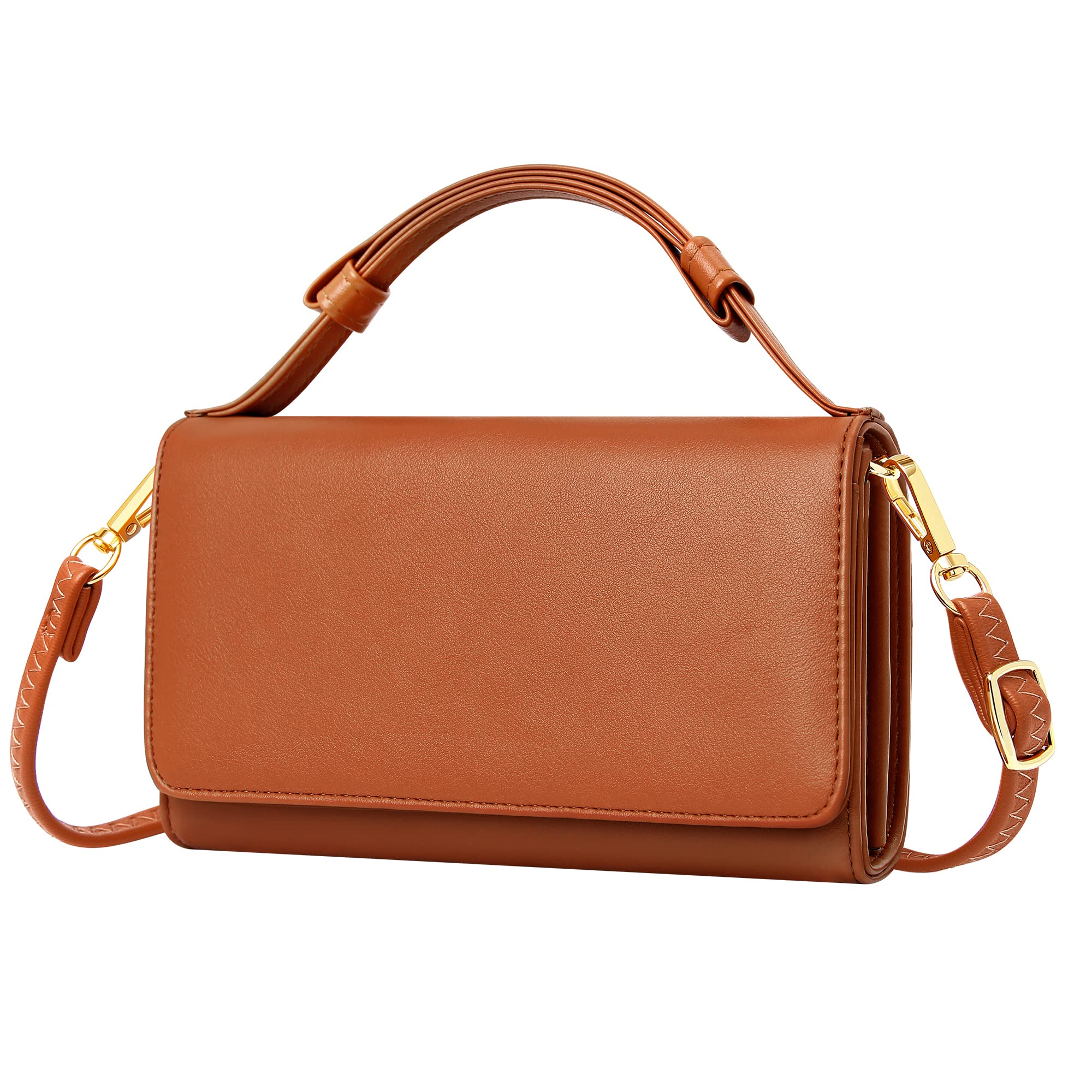 GEEAD Small Crossbody Bags for Women with Card Slots Pu Leather Shoulder Bag Cell Phone Purse