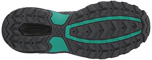 Saucony Women's Excursion TR15 Trail Running Shoe, Black/Jade, 8.5 Wide
