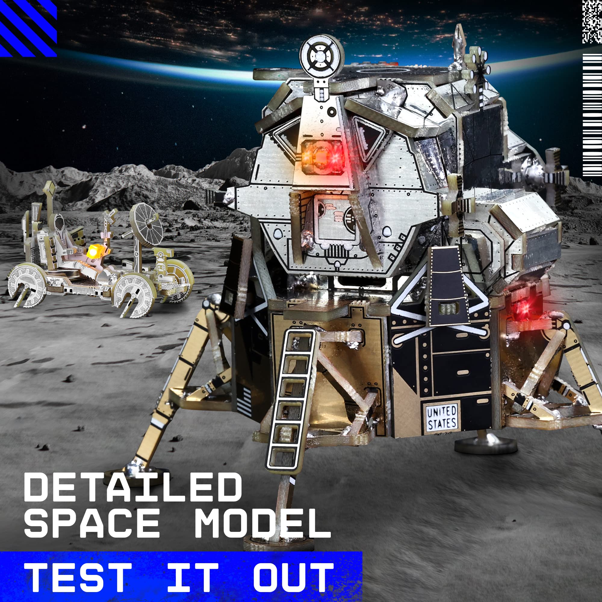 Geeek Club Space O DIY Engineering Kit - James Webb Space Telescope Model Building Kit - JWST Science Toy Kit for Beginners, Experts - Educational STEM Kit - DIY Toy Gifts for Adults, Teens and Kids