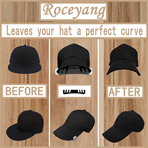Hat Brim Bender Tool Curving Hat, Hat Bill Bender Curved Shaper for Caps, Black and White, Ideal Gifts