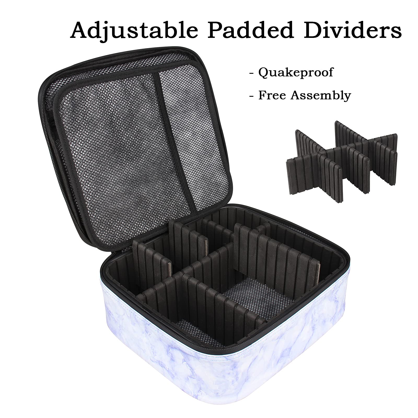GEEDUD Smell Proof Bag with CombinationāLock (Marble Purple)