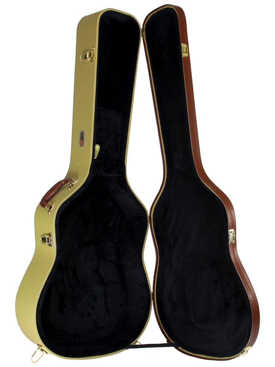 Gearlux Dreadnought Acoustic Guitar Hard Case - Tweed