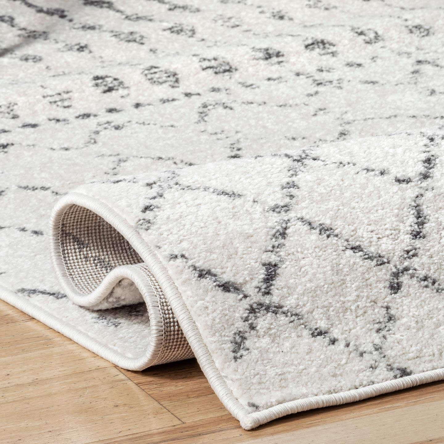 nuLOOM 7x9 Moroccan Blythe Area Rug, Grey, Faded Bohemian Design, Stain Resistant, For Bedroom, Dining Room, Living Room, Hallway, Office, Kitchen, Entryway