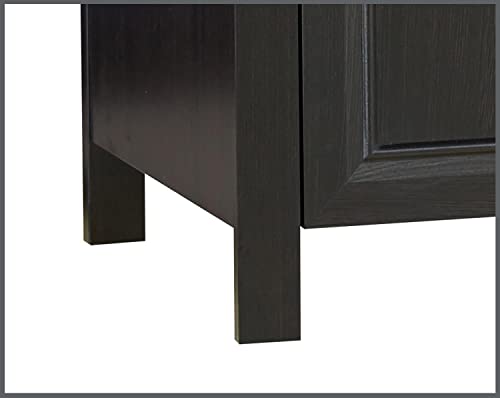 Saint Birch Ansel 2-Door Modern Wood Storage Cabinet in Black