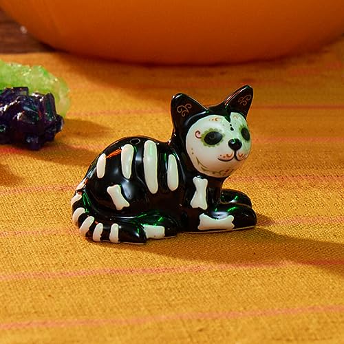 Sugar Skull Cat Mini Salt Shaker