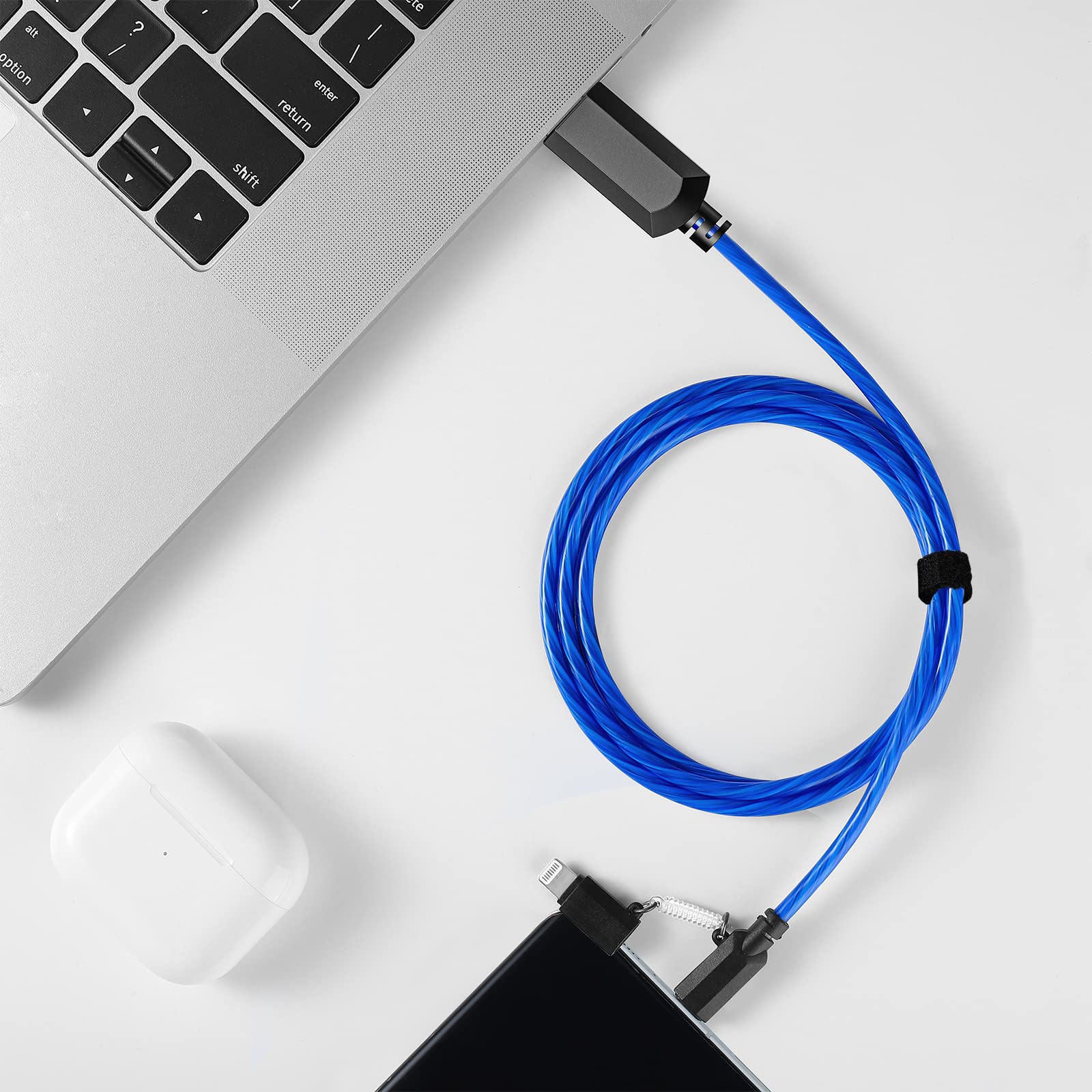 Foxnovo Micro USB Charging Cable Cord- 2 in 1 3ft Fast Charger Cable Compatible with iPhone X/ 8 Plus/ 8/7 Plus/ 7/6 Plus and Android Phones Tablets Computers (MFI Certified)