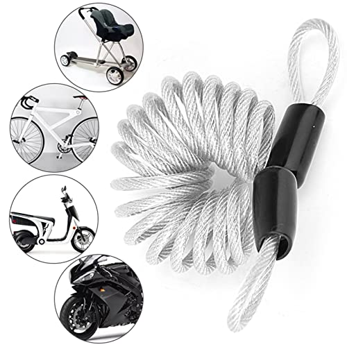Durable Steel Wire Lock, Bicycle Lock, Secure Wire Lock for Luggage Bicycle Helmet