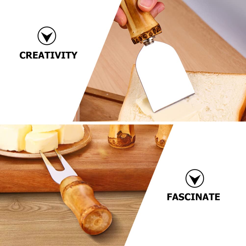 Hemoton 1 Set Cheese Set Cheese Fork Kitchen Cheese Cutter Multi-Function Cheese Tool Cheese Accessory Household Cheese Cutter Kitchen Cheese Tool Cheese Spatula Small Cheese Tool