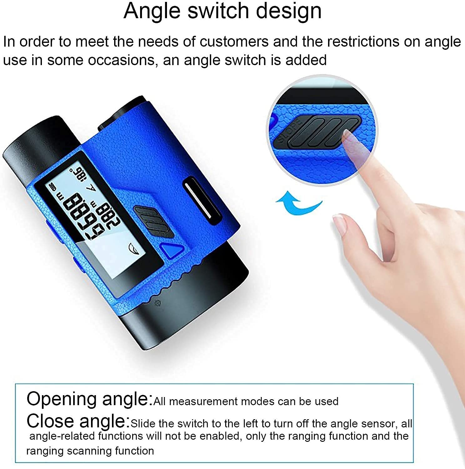 FEABCR Golf Rangefinder,6X Laser Distance Finder,Rangefinder telescope handheld outdoor distance measuring instrument golf height measurement speed angle measurement for Golfing, Hunting, Target Shoot