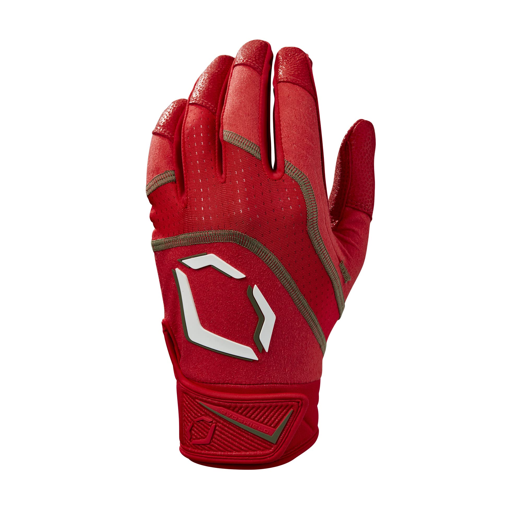 EvoShield Youth Khaos Batting Gloves - Scarlet, Small