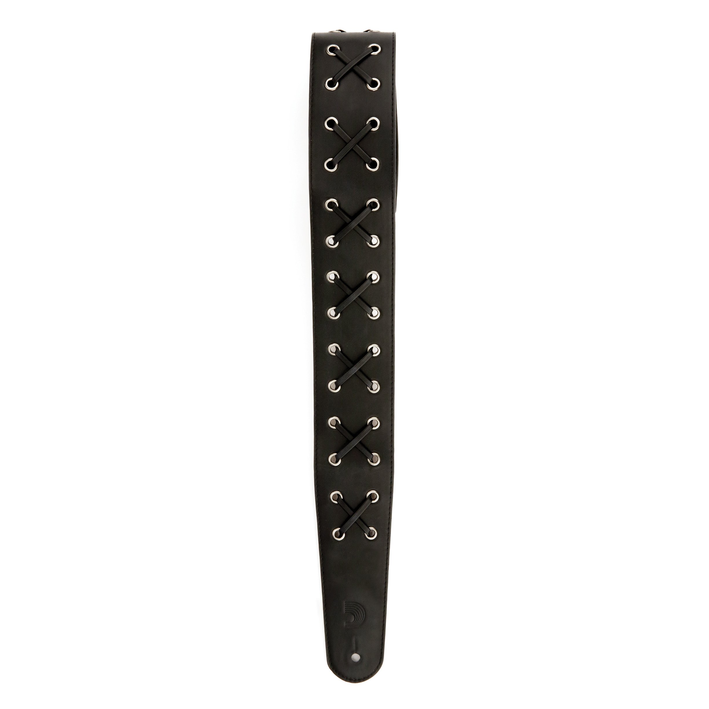 D'Addario Guitar Strap - Guitar Accessories - Electric Guitar Strap, Acoustic Guitar Strap, Acoustic Electric Guitar Strap & Bass Guitar Strap - Laced - Black