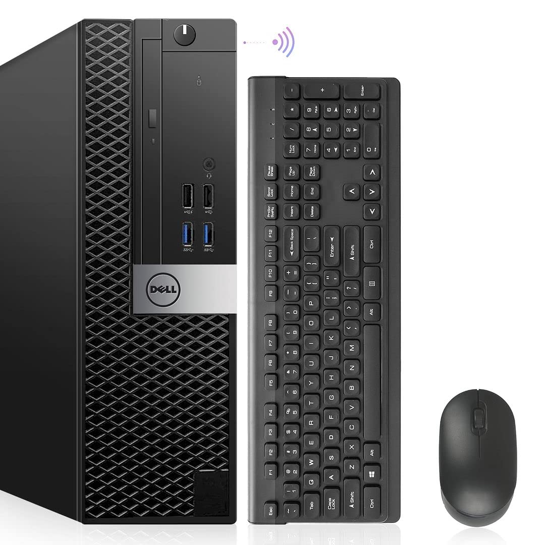 Dell Desktop Computer Windows 10 Pro OptiPlex 7040 i7 Refurbished Small Form Factor PC, i7-6700 3.40GHz,32GB Ram DDR4 512GB M.2 NVMe SSD,AX210 Built-in WiFi 6E, HDMI 3 Monitor Support (Renewed)