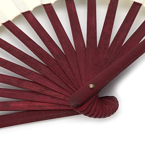 Folding Fan Chinese Style Hand Held Folding Silk Fan for Wedding Event and Party Supplies Folding Fan Hand Fan (3) (3)