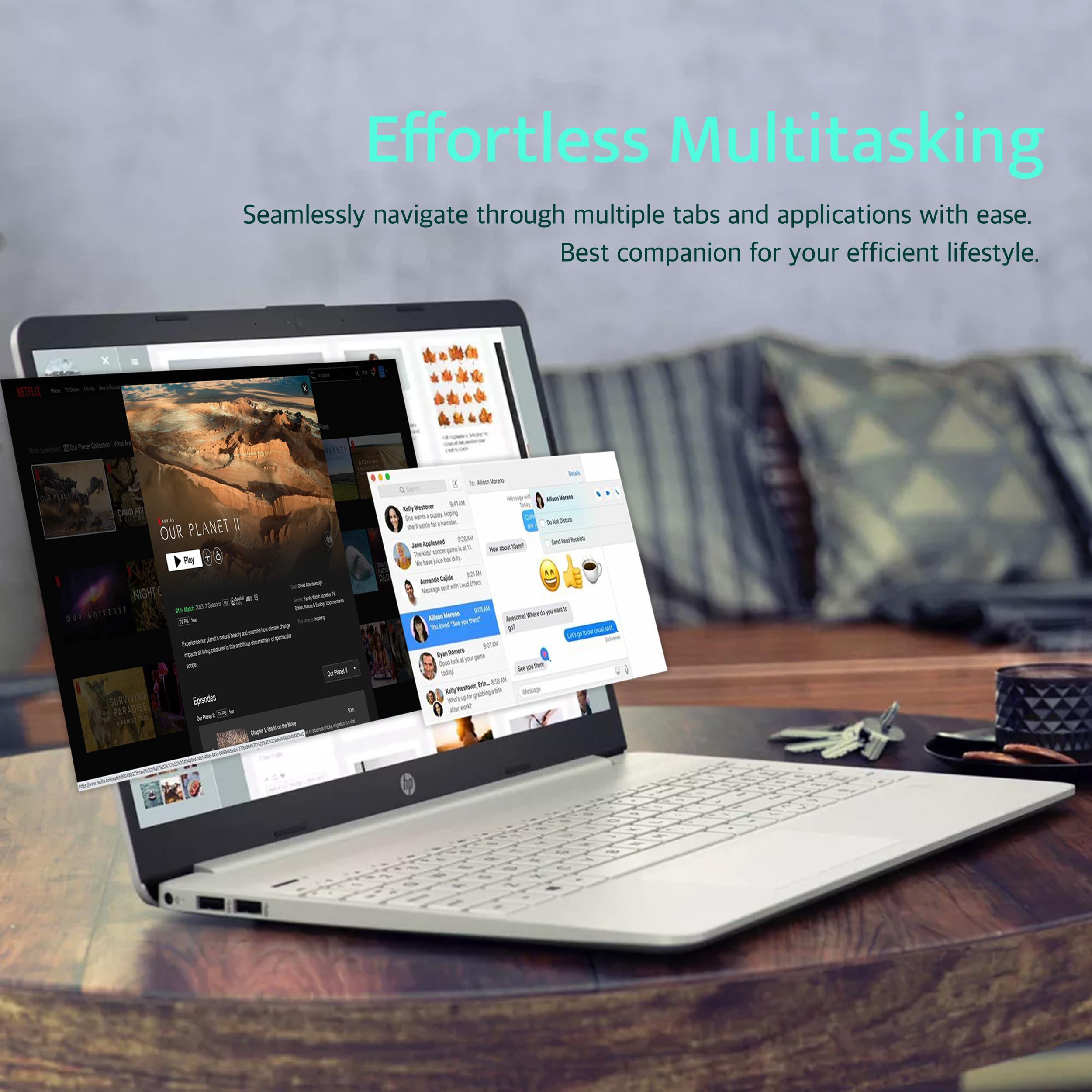 HP 15.6" Touchscreen Laptop, Intel 11th Generation Core i5-1135G7, 8GB RAM, 512GB PCIe SSD, Intel Iris Xe Graphics, 720P HD Camera, Windows 11, Natural Silver, 32GB Hotface USB Card