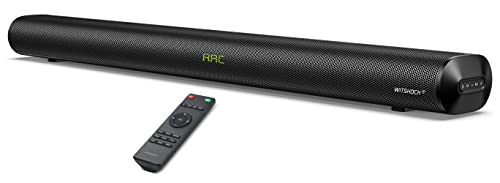 WITSHOCK Sound Bar Soundbar TV Speaker: 2.1 CH Surround System Home Theater with Built-in Subwoofer Wireless Wired Bluetooth 5.0 Optical AUX HDMI-ARC RCA USB Connectivity