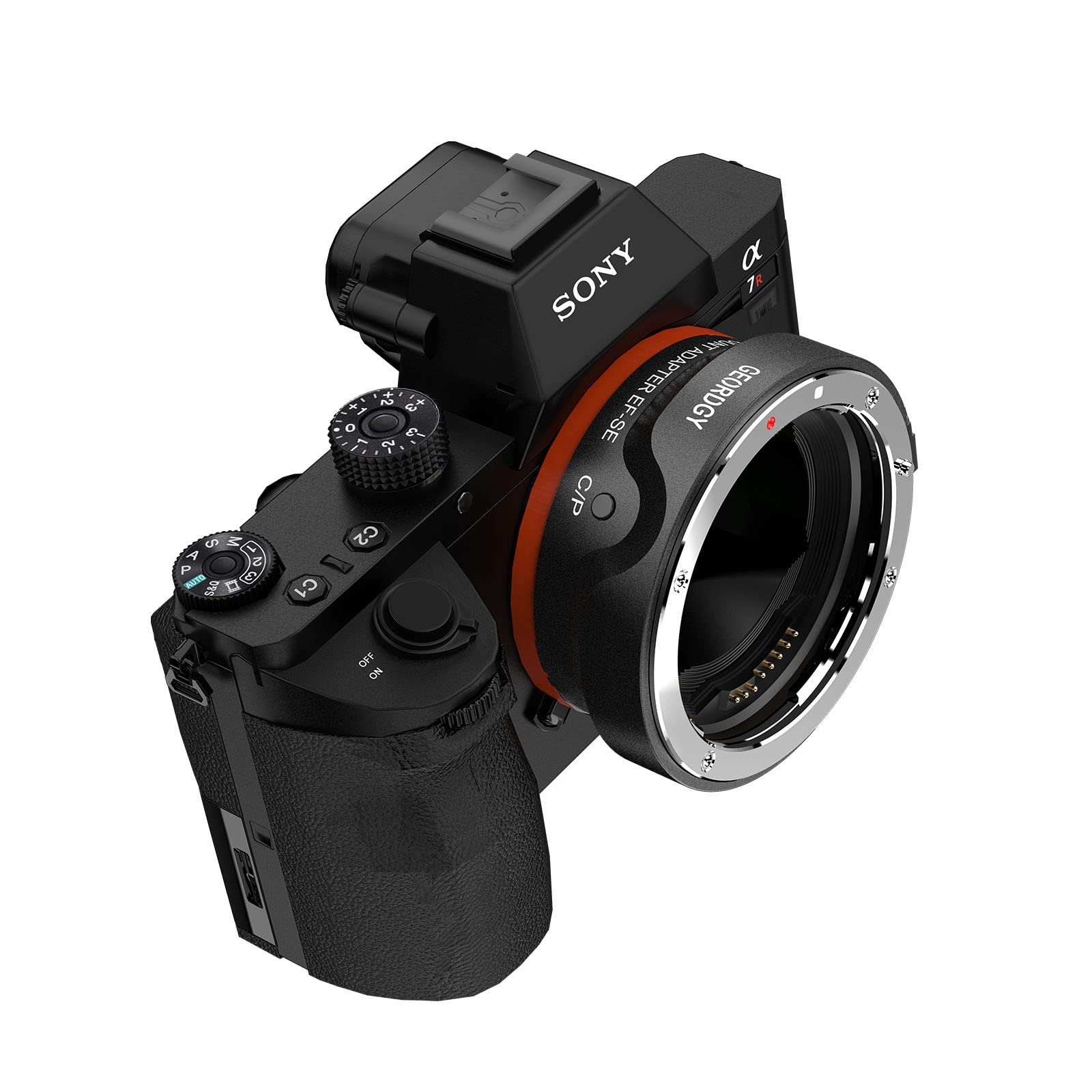 GEORDGY EF/EF-S Lens Mount Adapter Compatible with Canon EF/EF-S Lens for Sony E Mount Mirrorless Cameras Series A9 A7R5 A7R4 A7R3 A7R2 A7R4A A7M3 A7M2 A7R A7S A7 A7C Auto-Focus Lens Converters Ring