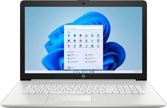 HP 17 Laptop, 11th Gen Intel Core i3-1115G4, 8 GB RAM, 256 GB SSD, 17.3-inch HD+ (1600 x 900) Diagonal Display, Windows 11 Home, WI-FI, Bluetooth, Natural Silver W/Silmarils Accessories