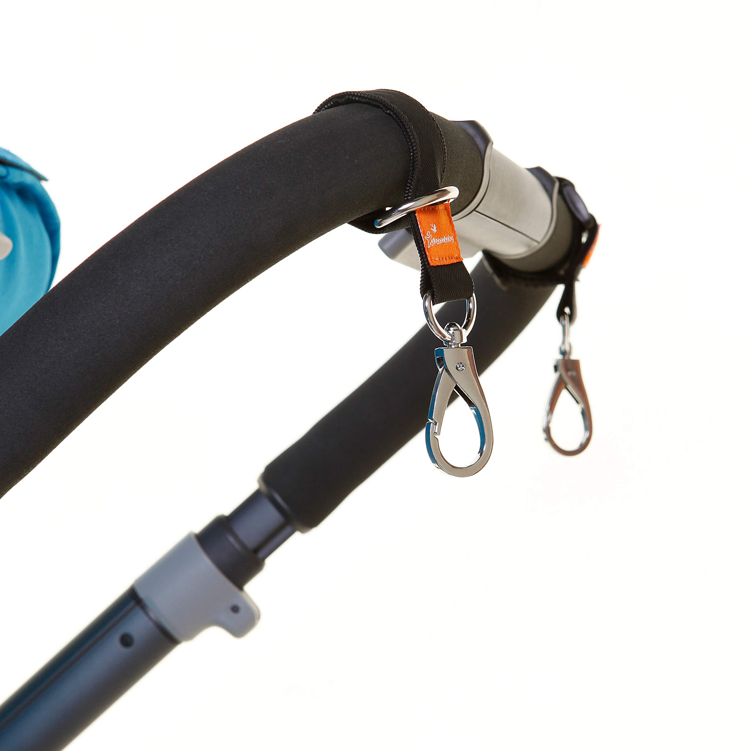 Dreambaby Strollerbuddy EZY-Loop Stroller Clips, Black, 2 Count