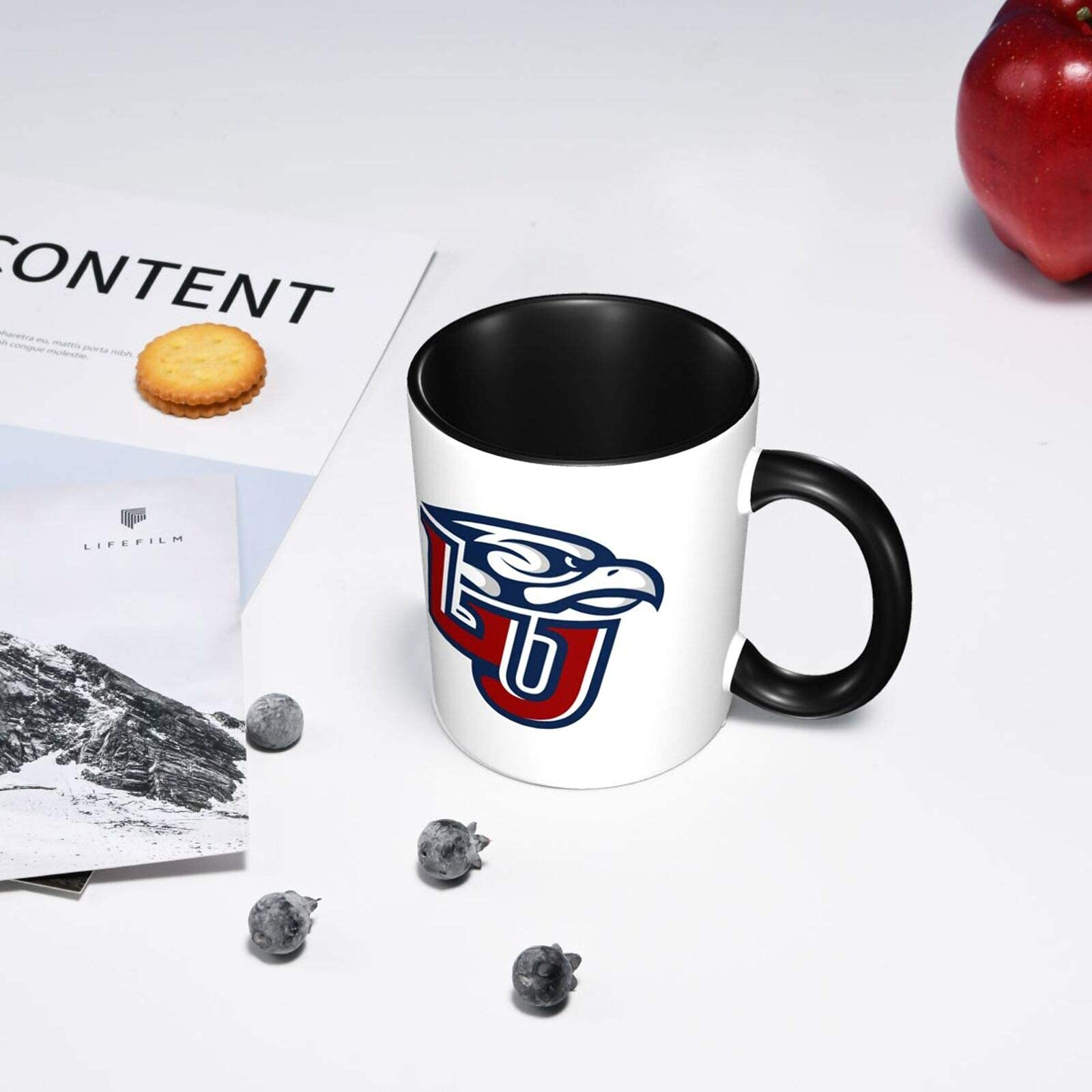 FASEDATE Liberty University-Logo Large Ceramic Coffee Mug, Big Tea Cup For Office And Home,Reusable Cup For Coffee Or Tea | On-The-Go | Portable., One Size