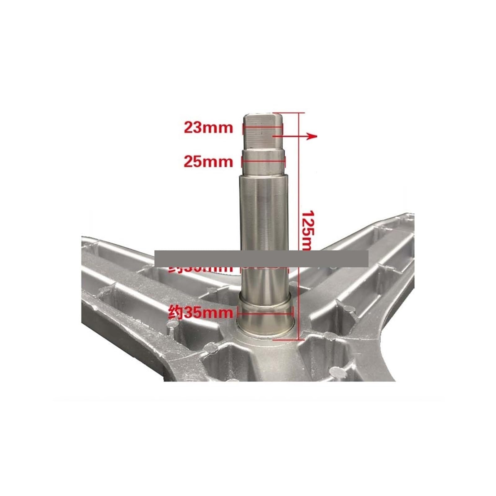 LCHONGMING Compatible for Samsung,Washing Machine Three Foot Frame Flange Shaft, DC97-14369G DC97-14370H DC97-14370E/H(Dc97-14370 E H)