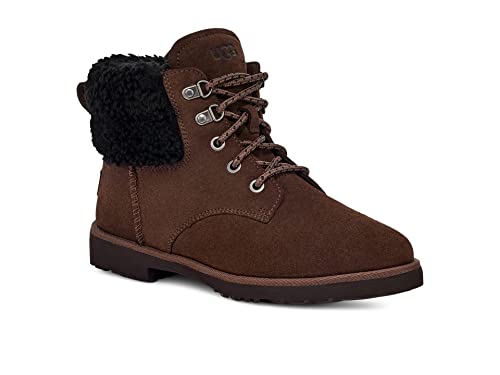 UGG Women's ROMELY Heritage LACE Fashion Boot, Burnt Cedar, 7