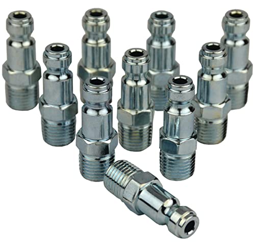 Hot Max 28130 Tru-Flate 1/4-Inch x 1/4-Inch Male NPT Plug, 10-Pack