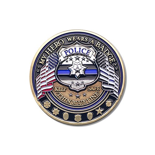 Law Enforcement Appreciation Challenge Coin · Police Officer Thank You Challenge Coin · Thin Blue Line Challenge Coin