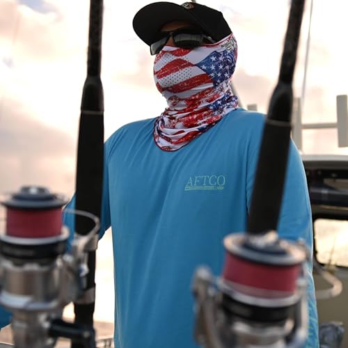 Fish Monkey Performance Face Guards Grey Water Camo