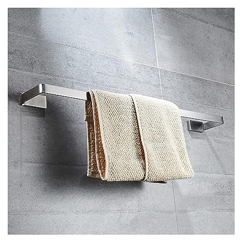 Towel BAR Rack Towel Rack Wall Mounted Tower Holder Single Towel Storage Rack Towel Bars,Towel Rod for Bathroom or Kitchen,Brushed Finish Bathroom Hardware/50Cm (Size : 80Cm)