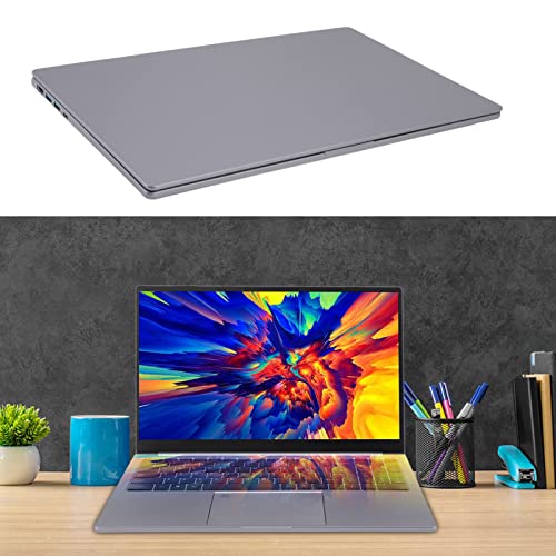 Gaeirt Computer Laptop, DDR4 2666MHz 4GB and 128GB 4800mAh Battery 15.5in Laptop Space Gray 15.5in HD IPS Screen for Work(#2)