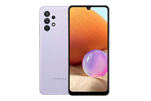 Samsung Galaxy A32 4G Dual A325F-DS 128GB 6GB RAM Factory Unlocked (GSM Only | No CDMA - not Compatible with Verizon/Sprint) International Version - Awesome Violet (Renewed)