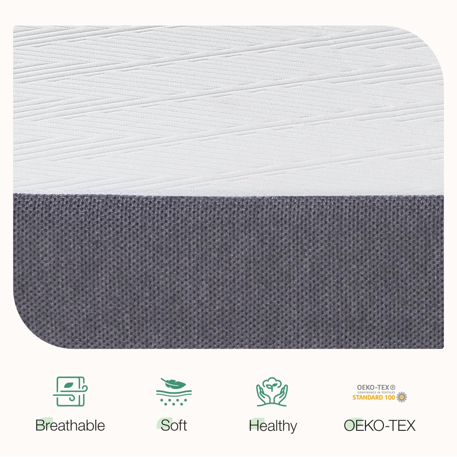 Novilla Folding Mattress Twin,4 Inch Memory Foam Tri Fold Mattress,Portable Mattress with Removable Cover for Yoga,Foldable Mattress,CertiPUR-US Certified,Twin Size