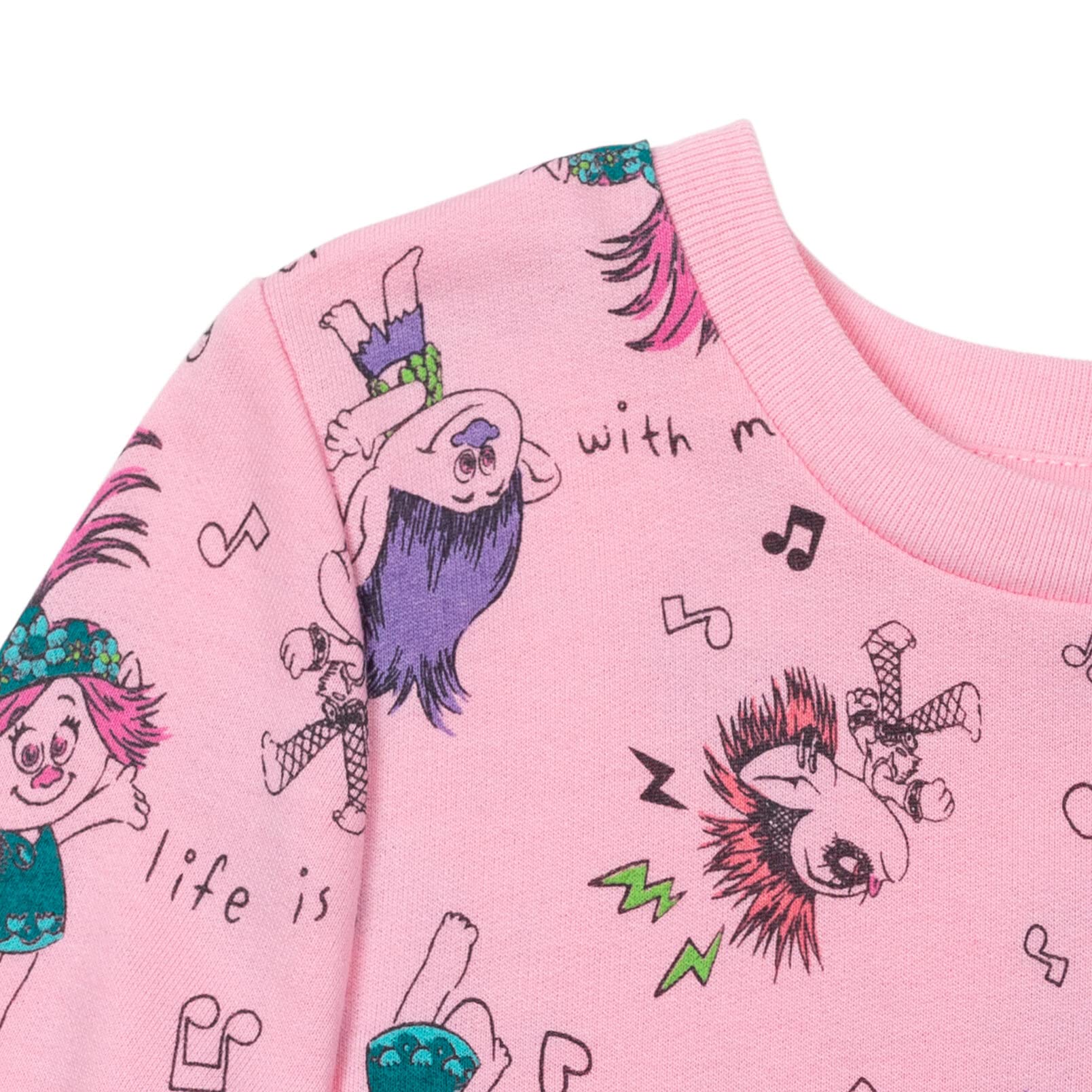 DreamWorks Trolls Poppy Toddler Girls Sweatshirt Pink 3T