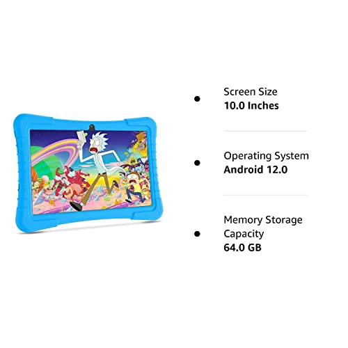 Kids Tablet, 10 inch Tablet for Kids 64GB ROM+512GB Expand Android Tablets, Tablet APP Preinstalled & Parent Control Kids Education with WiFi, 8000mAh batery, Dual Camera, Netflix, YouTube