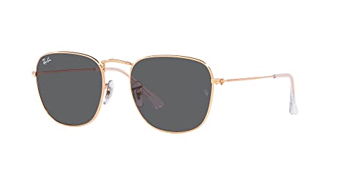 Ray-Ban RB3857 Frank Square Sunglasses, Rose Gold/Dark Grey, 54 mm