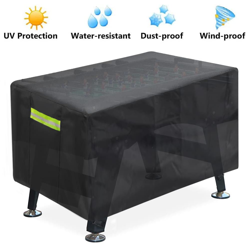 Foosball Table Cover Table Cover Protection Waterproof Outdoor/Indoor UV Resistant-64x46x35 inches (LxWxH)