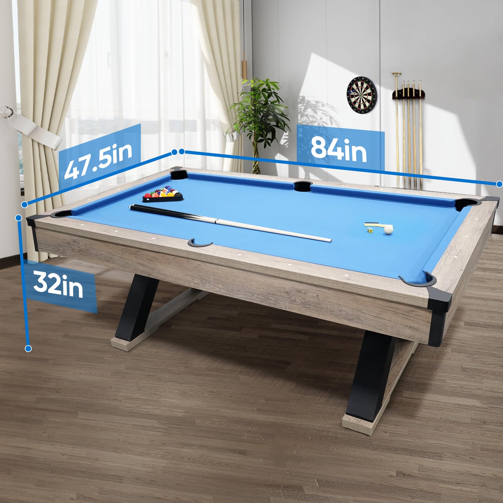 Foosball Table Soccer Arcade Games: Foosball Tables Adult Size for Home, Game Room, Bar - Competition Sized Football Table w/ 2 Balls, 2 Drink Holders