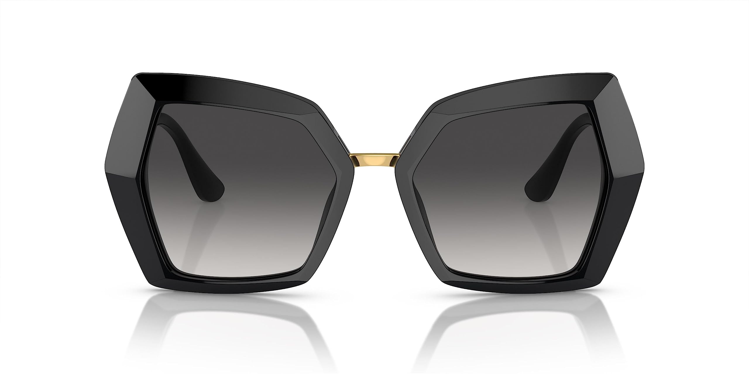 Dolce & Gabbana DG4377 Womens Sunglasses Black/Black/Grey Gradient One Size