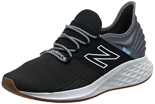 New Balance Men's Fresh Foam Roav V1 Sneaker, Black/Light Aluminum, 11 W US