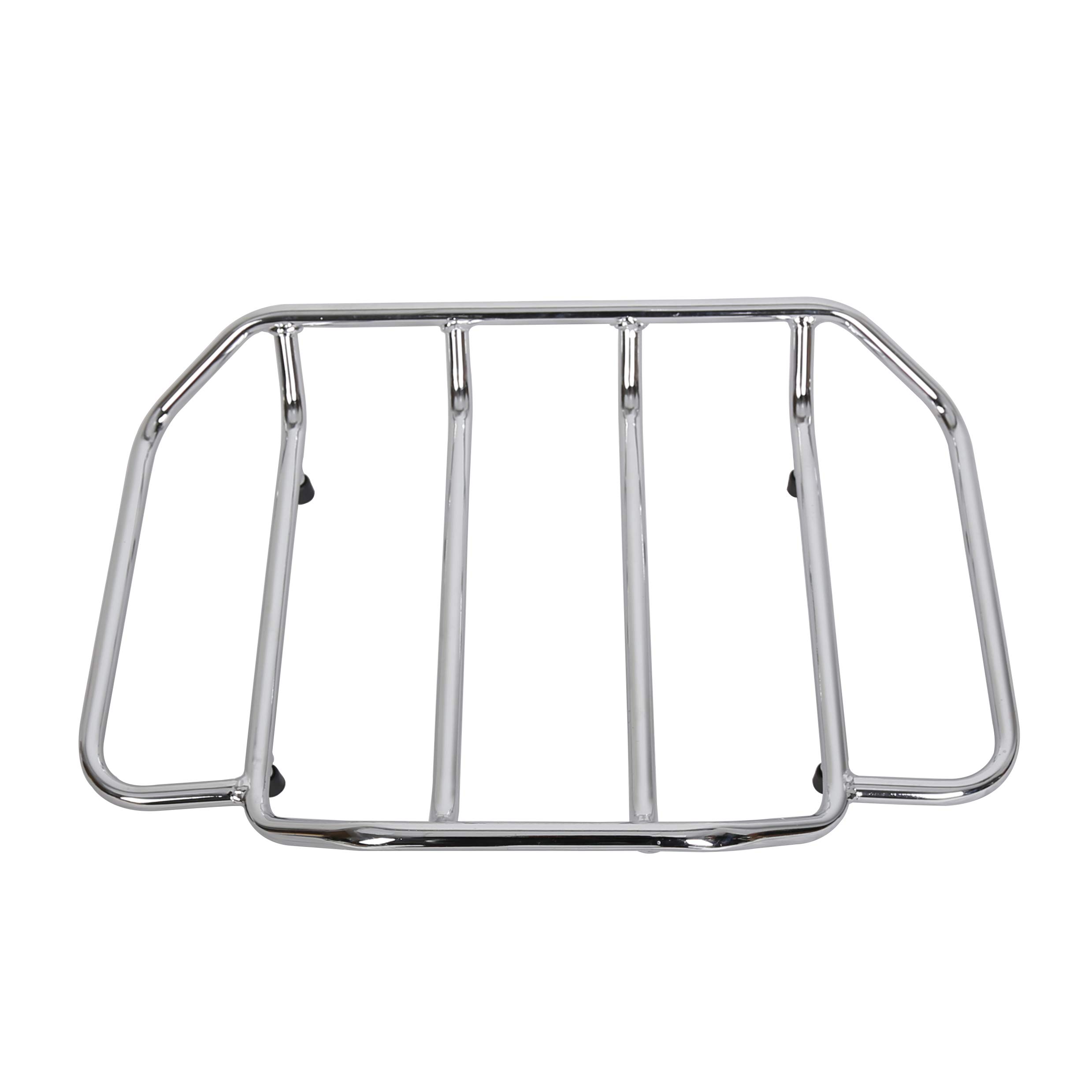 ECOTRIC Chrome Motorcycles Trunk Luggage Rack Rail for 1984-2023 Harley Touring Road King Street Glide Road Glide (Replaces # 53665-87)