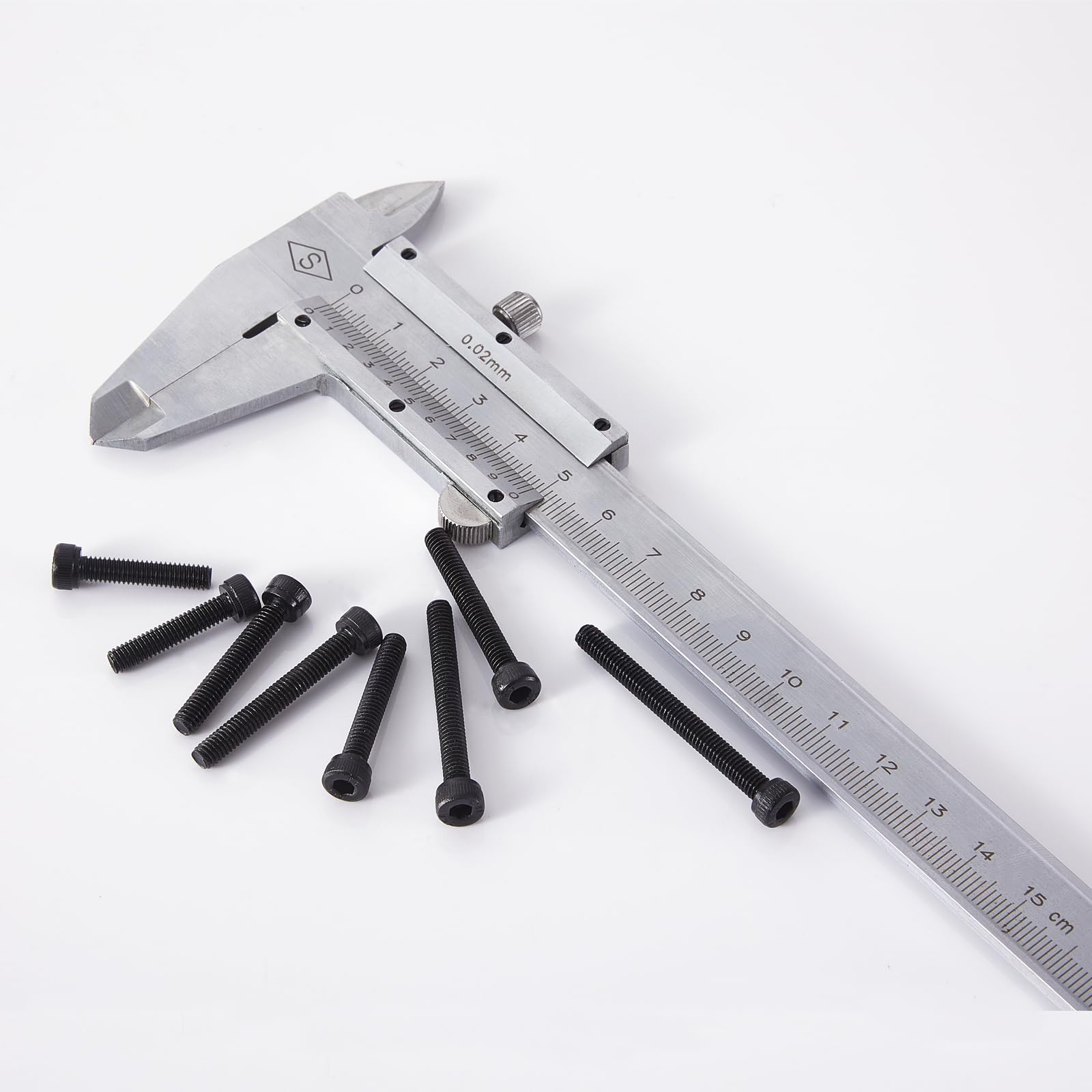 Joamang M4 x 20mm 25mm 30mm 35mm 40mm Hex Socket Head Cap Screws Bolts, 12.9 Grade Alloy Steel, Black Oxide Finish, Metric Allen Hex Drive, Fully Threaded, Assortment Kit 50Pcs