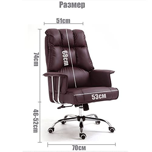 LUKEO Office Chair Computer Chair Soft and Furniture European Seat for Cafe Home Chair for Gift (Color : E)