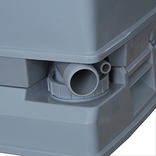 Dock Edge Visa DEF308 Marine MSD Portable 8-Litre Toilet, Grey
